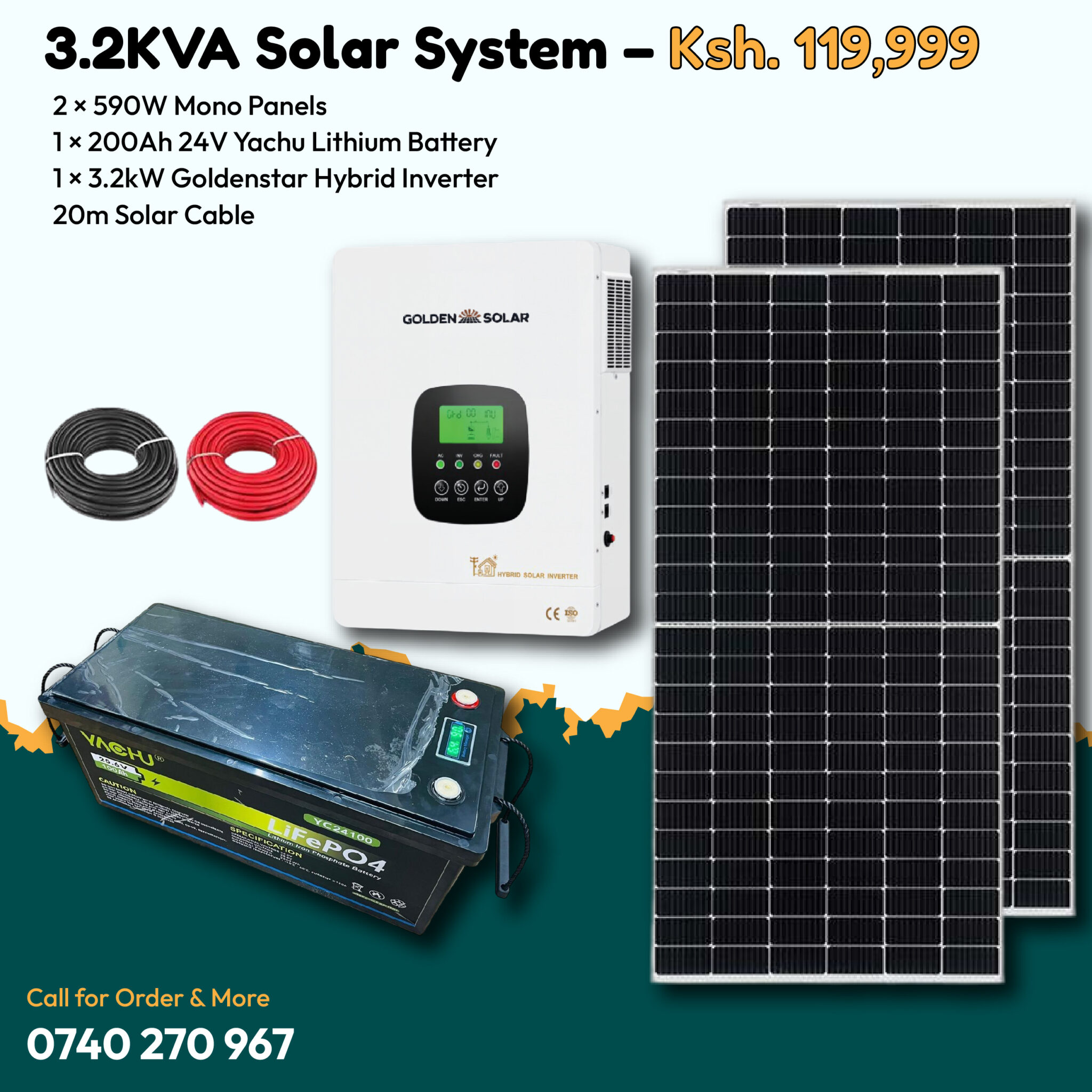 solar kits with yach lithium batteries – Eden Enterprises