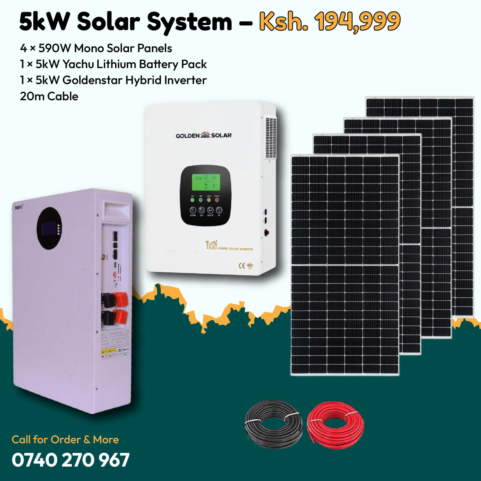 solar kits with yach lithium batteries – Eden Enterprises